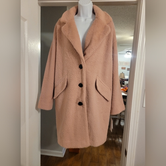 Sanctuary | Jackets & Coats | Large Oversized Dusty Pink Sanctuary Coat ...